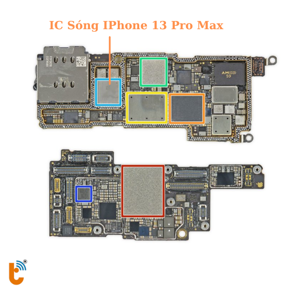 Thay IC sóng iPhone 13 Pro Max uy tín, giá rẻ, lấy ngay.